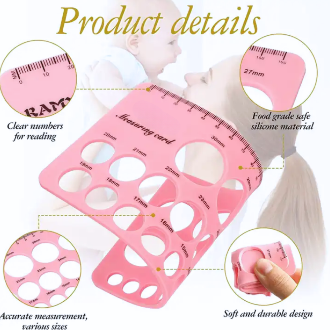 Silicon Nipple Size Measurement Ruler – BENCHMARK